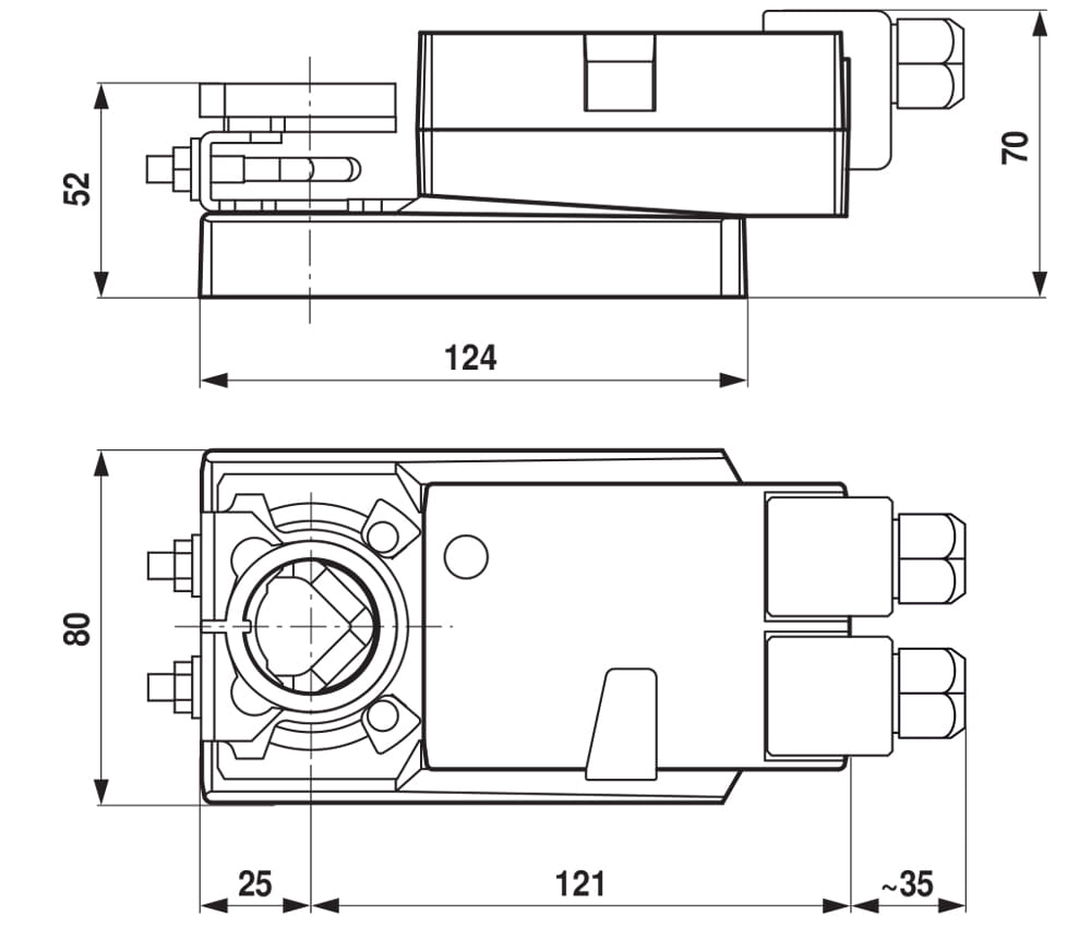 SIŁOWNIK BELIMO NM 230A-SR-TP DO PRZEPUSTNICY 230V Dom-Went
